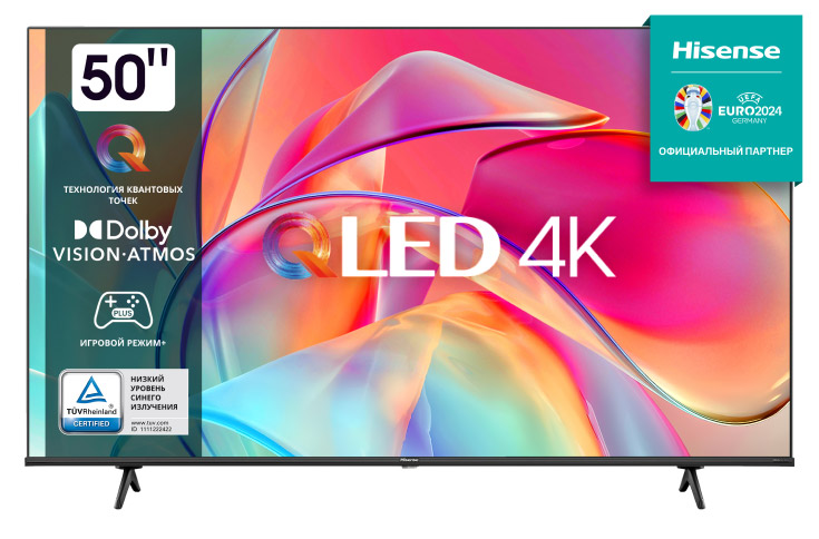 Телевизор Hisense 50 дюймов 50E7KQ с голосовым управлением и ...