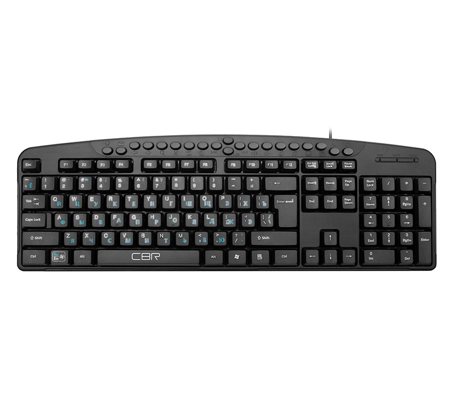 Клавиатура CBR KB 340GM мембранная, черный